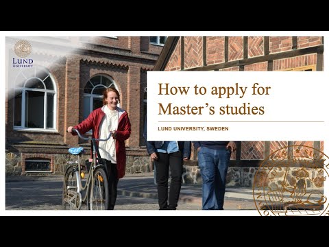 How to apply for Master's studies (Study at Lund University | Part 5 ...