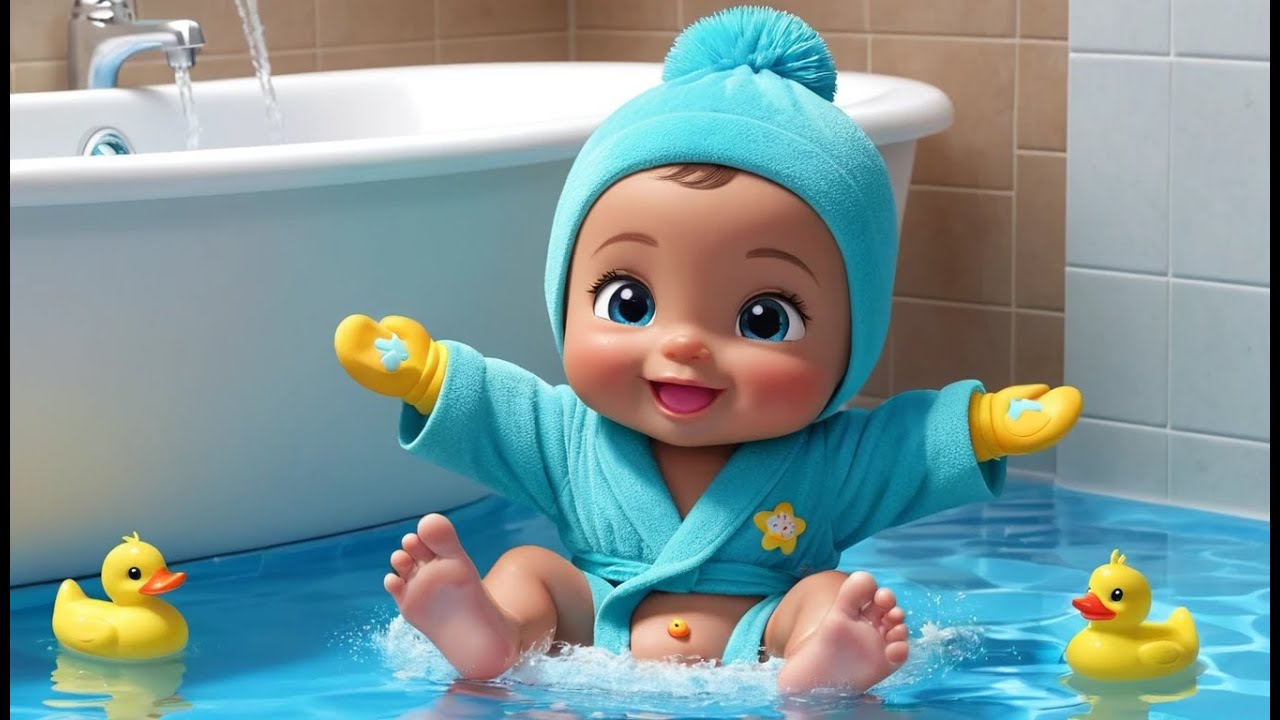 Bath Time Song | Fun and Educational Song for Kids | Nursery Rhymes ...