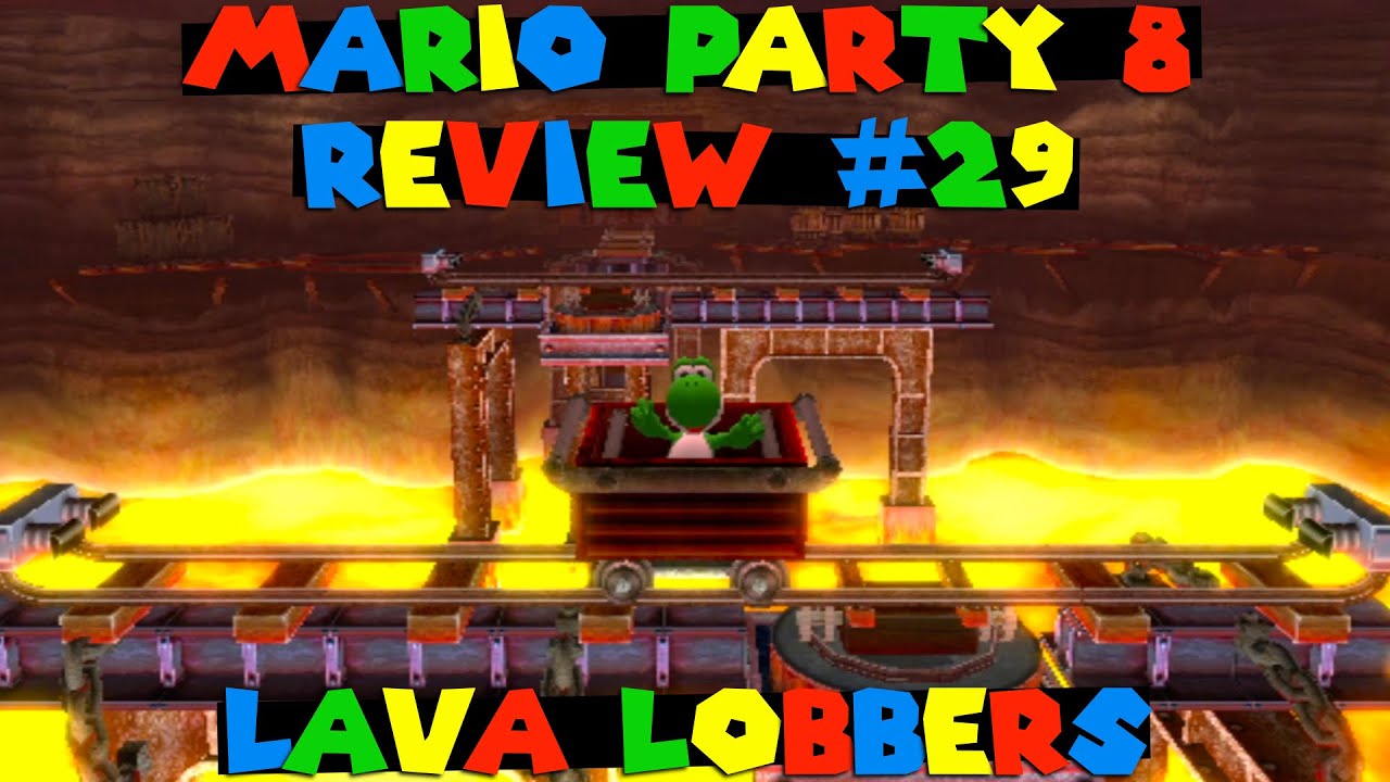 Mario Party 8 Minigame Review-Lava Lobbers - YouTube