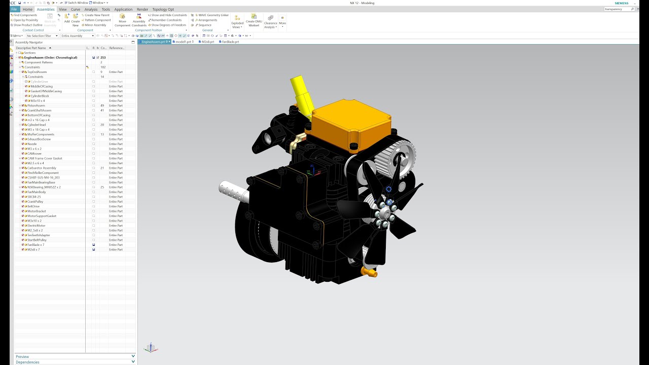 NX Toyan FS-S100 CAD model - YouTube