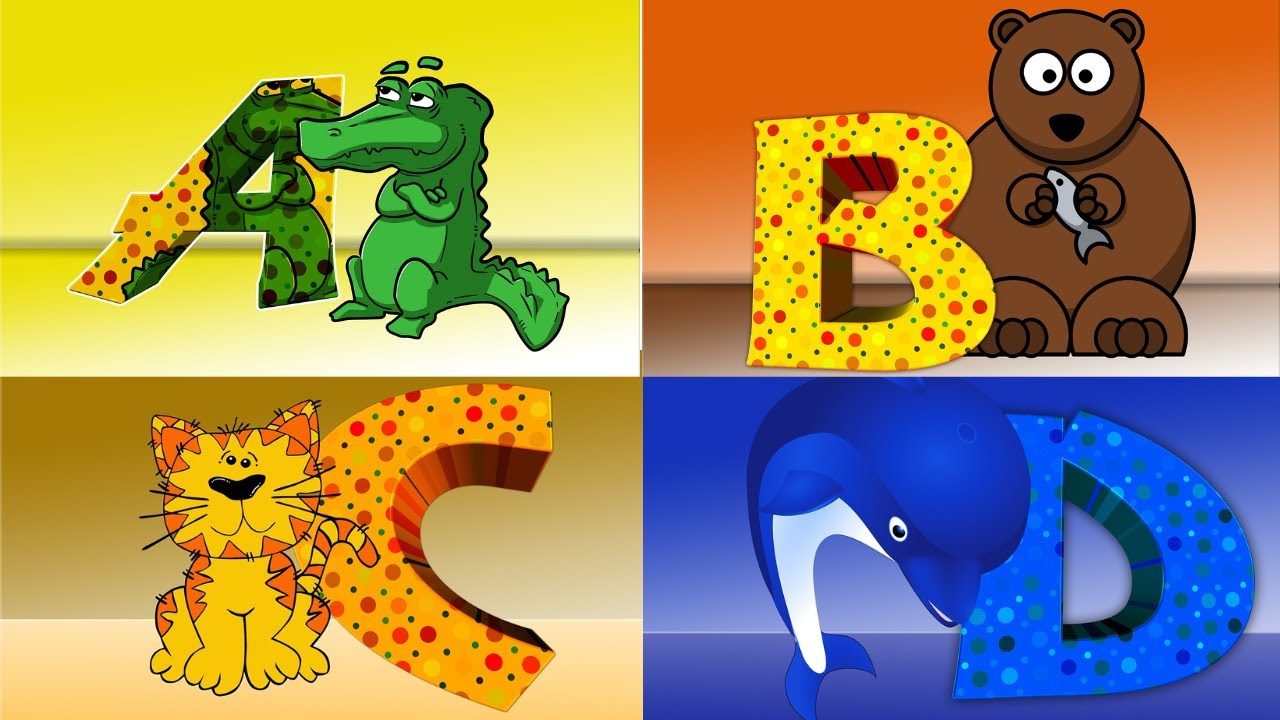 Animation ABCD learn anime alphabets video for kids easy learning with ...