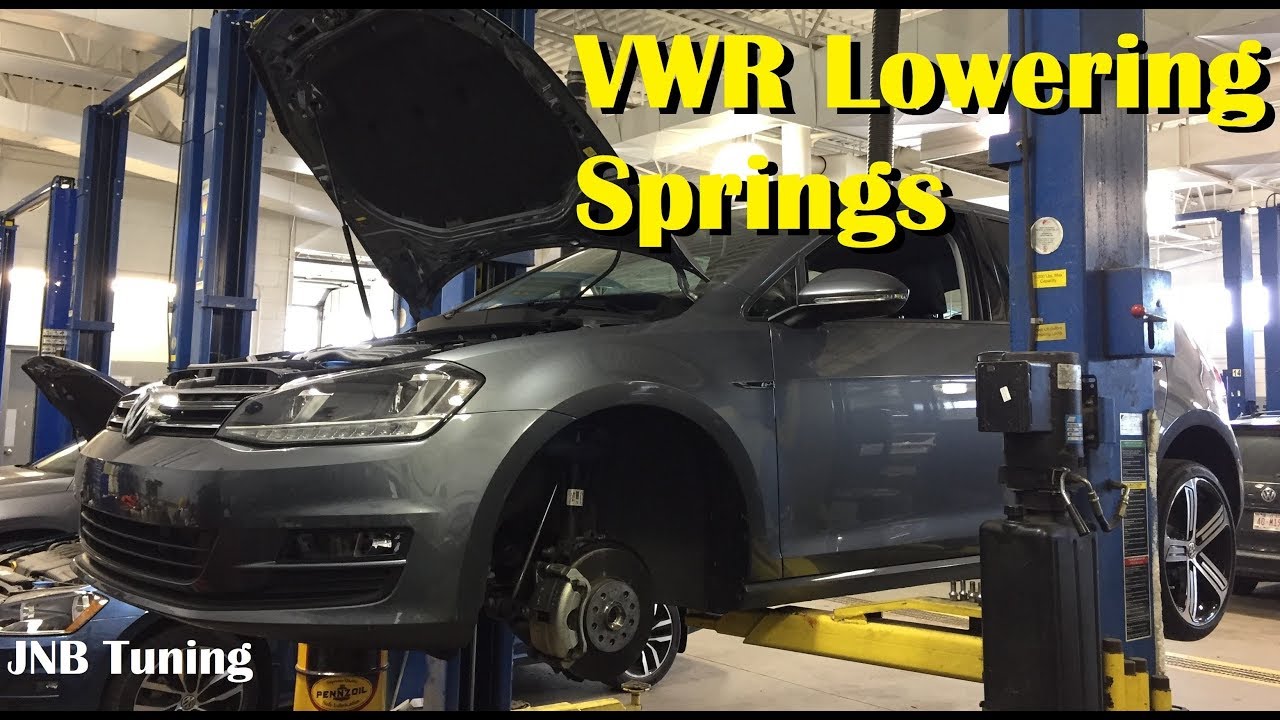 MK7 Golf TSI VWR Lowering Springs - YouTube