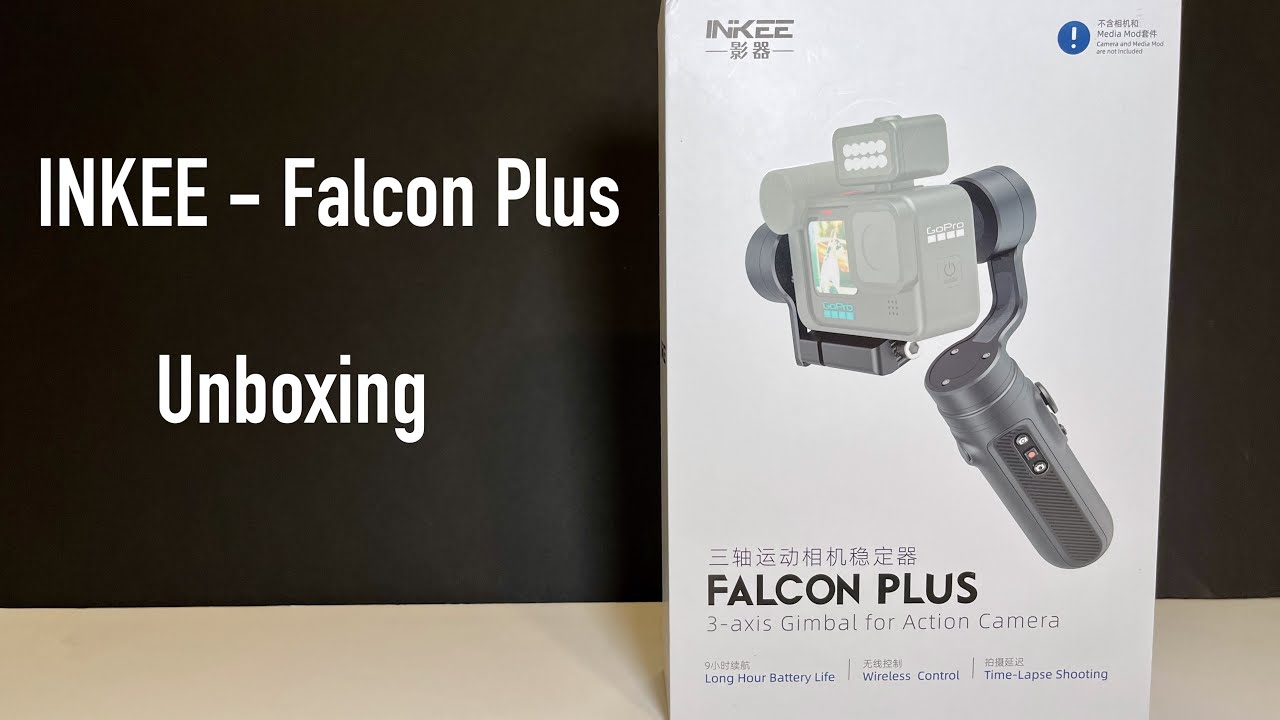 INKEE FALCON PLUS ACTION CAMERA GIMBAL STABILIZER - UNBOXING - YouTube