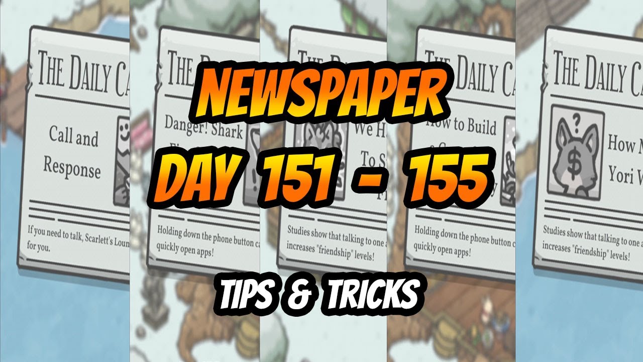 TSUKI'S ODYSSEY Newspaper Day 151 - 155 | Tips & Tricks #32 - YouTube