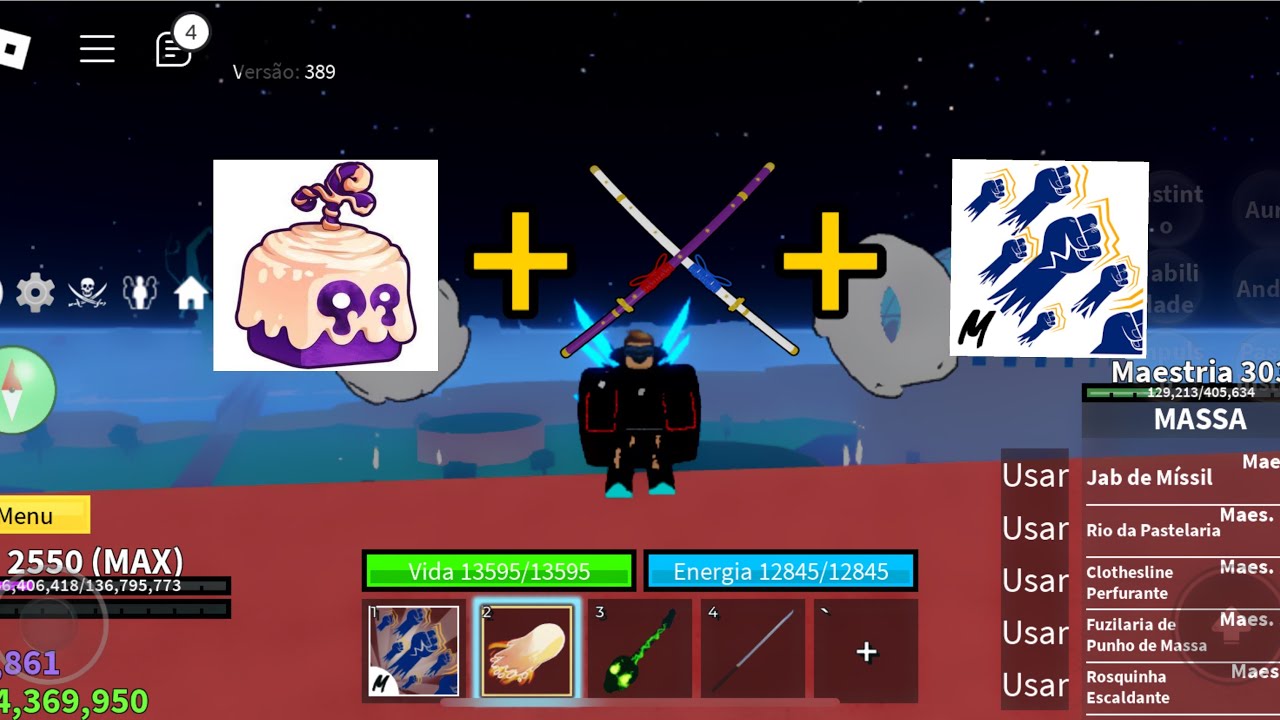 Usei combo de dough spam😱 | BLOX FRUITS MOBILE - YouTube