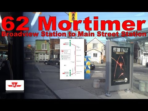 62 Mortimer - TTC 2018 Nova Bus LFS 9205 (Broadview Station to Main ...