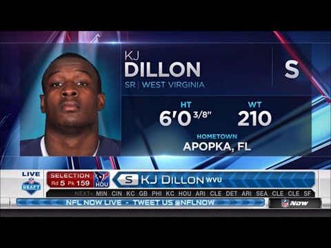 2016 NFL Draft Rd 5 Pk 159 | Houston Texans Select S KJ Dillon - YouTube