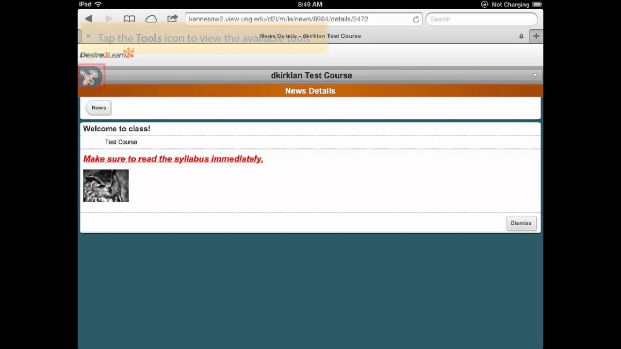 Desire2Learn Mobile Access for Students - YouTube
