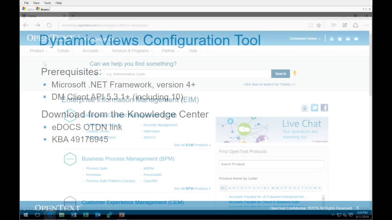 eDOCS DM Training - Dynamic Views Configuration Tool - YouTube