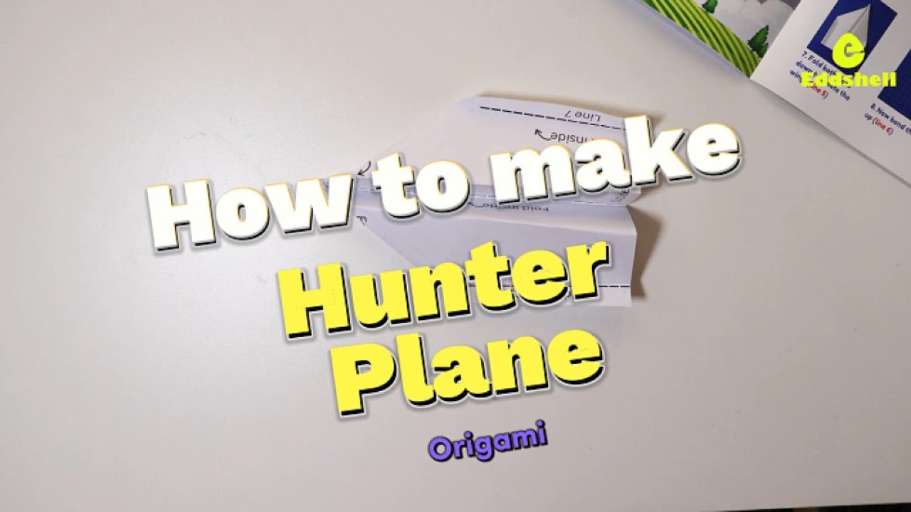 How to Make Origami Hunter Plane | DIY Paper Craft | Fly With Me ...