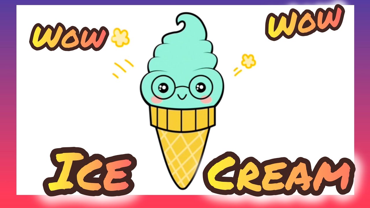 How To Draw a Ice Cream For Kids Drawing Tutorial Step by Step.. - YouTube