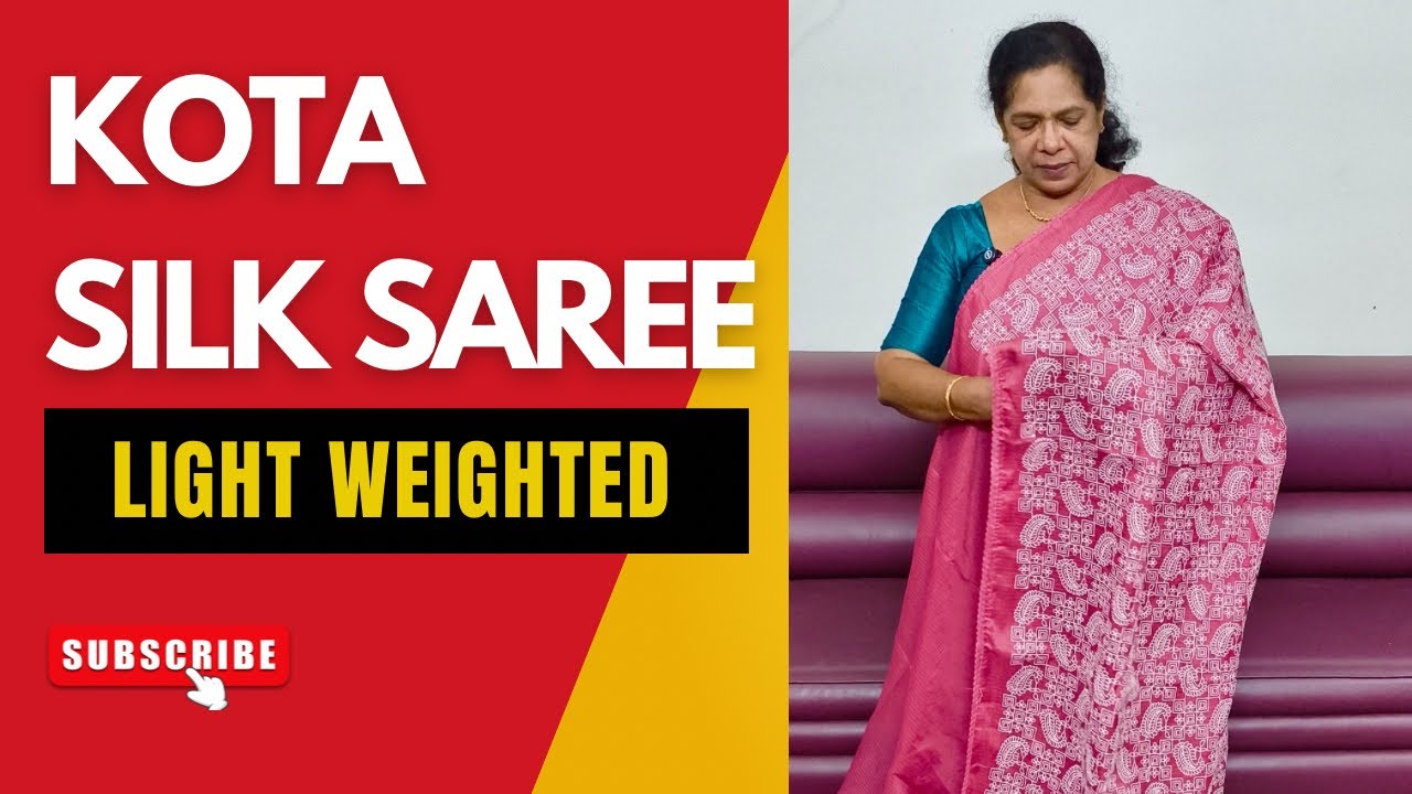 F753 | Kota Silk Saree @Rs:965 | Light texture of the fabric | Sarees ...