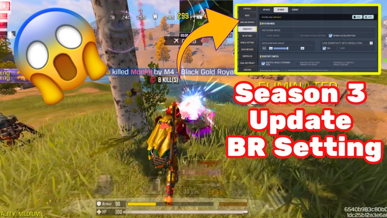 Season 3 update br settings & sensitivity cod mobile | iphone 13 codm # ...