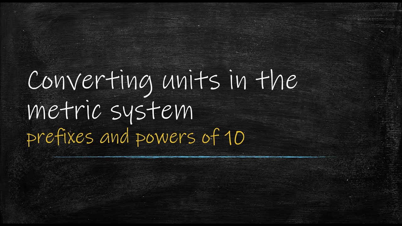 Metric system prefixes to perform conversions - YouTube