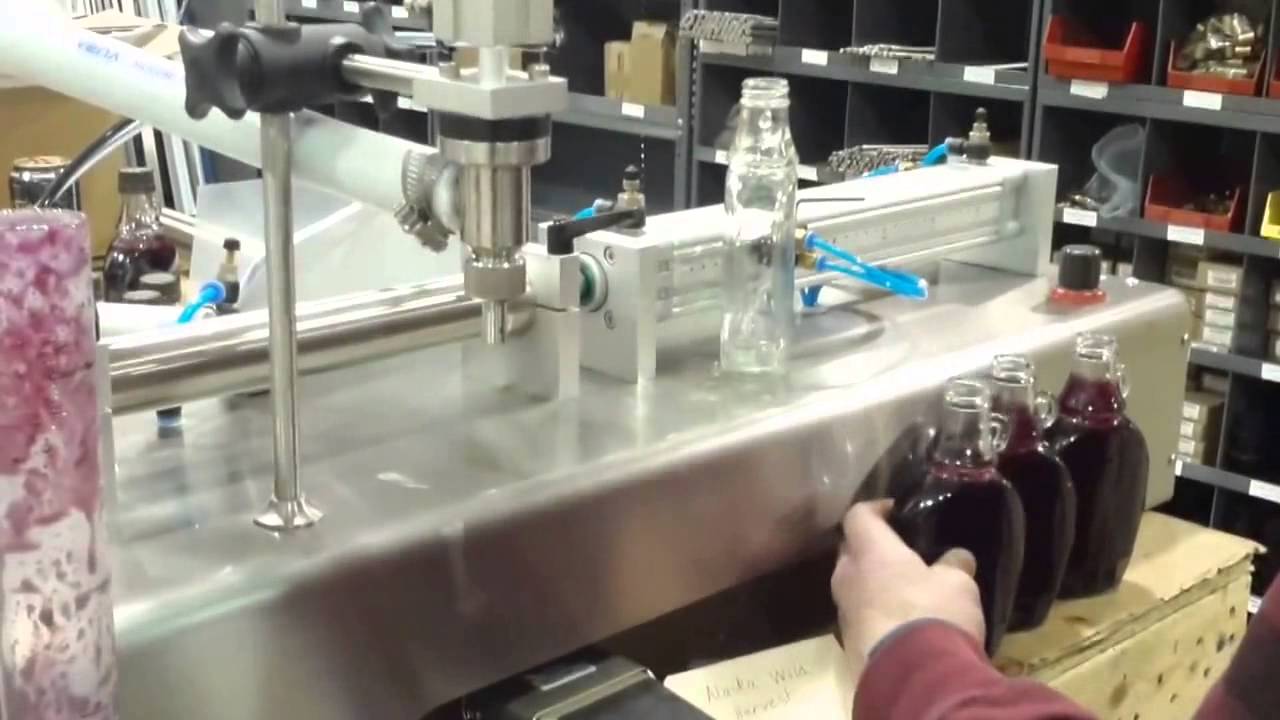 Tabletop Liquid Filling Machine | Semi-Automatic Benchtop Piston ...