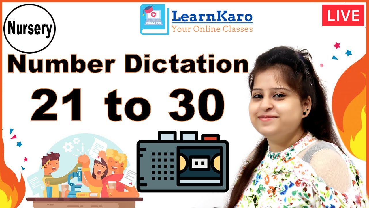 Nursery | Maths | Number Dictation "21 to 30" - YouTube
