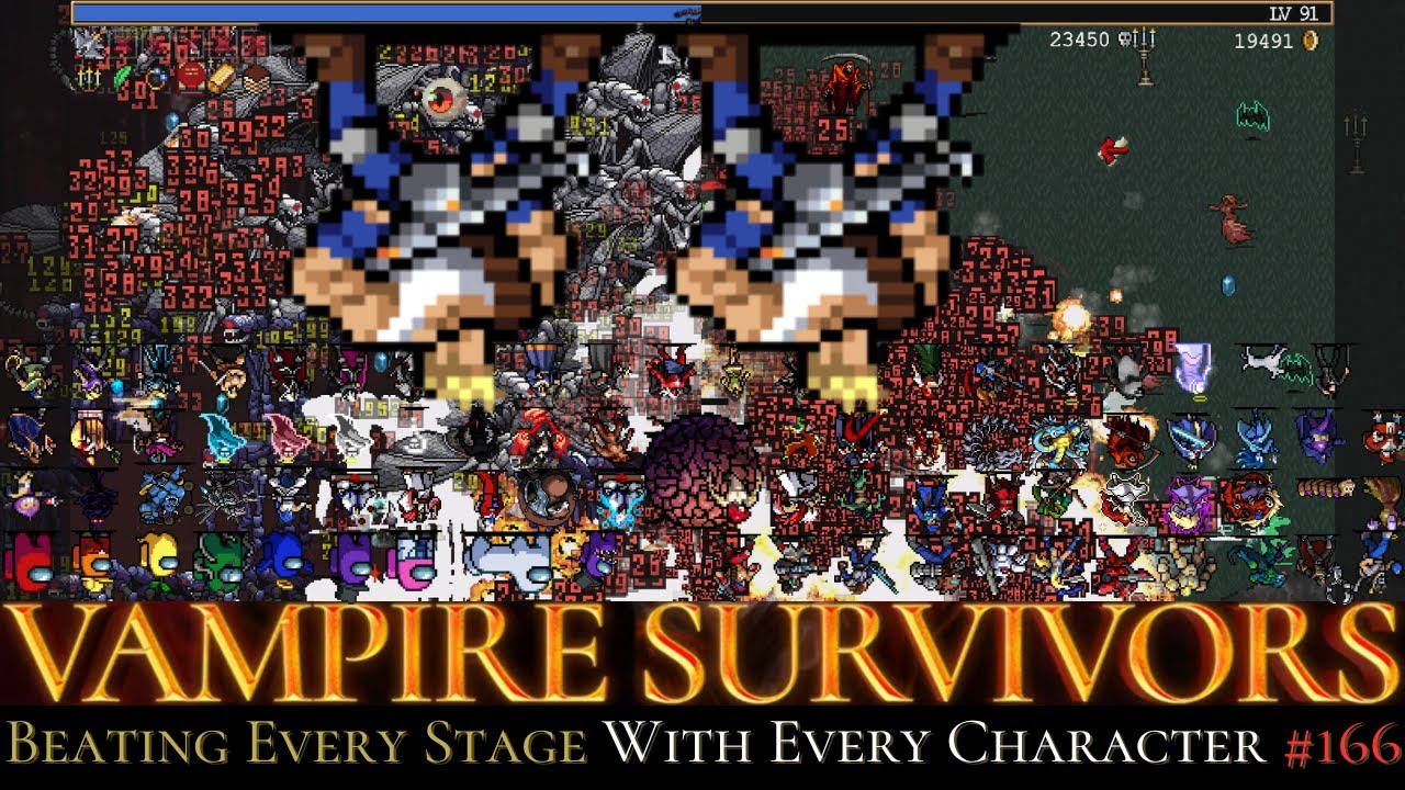 Vampire Survivors BESWEC 166: Bill Rizer's Long Gun Solo - YouTube