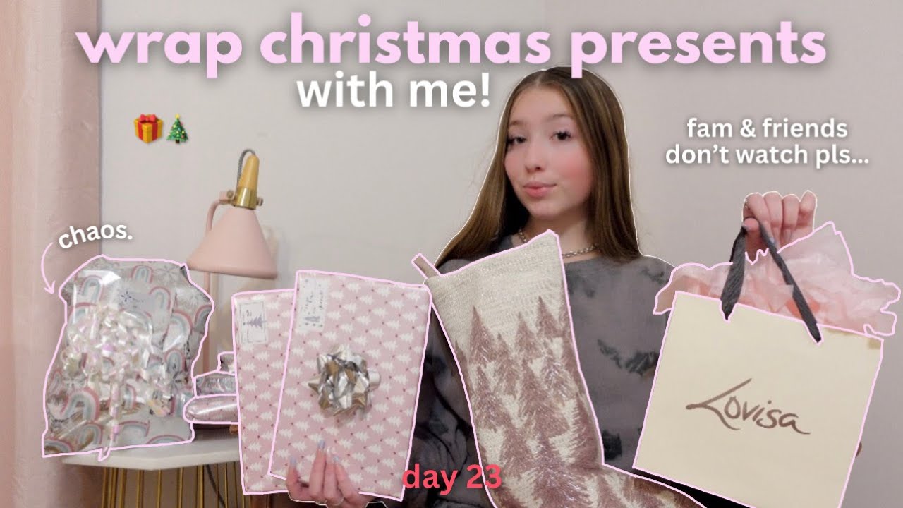 WRAPPING CHRISTMAS PRESENTS 💝 what i got people for christmas 2023 ...