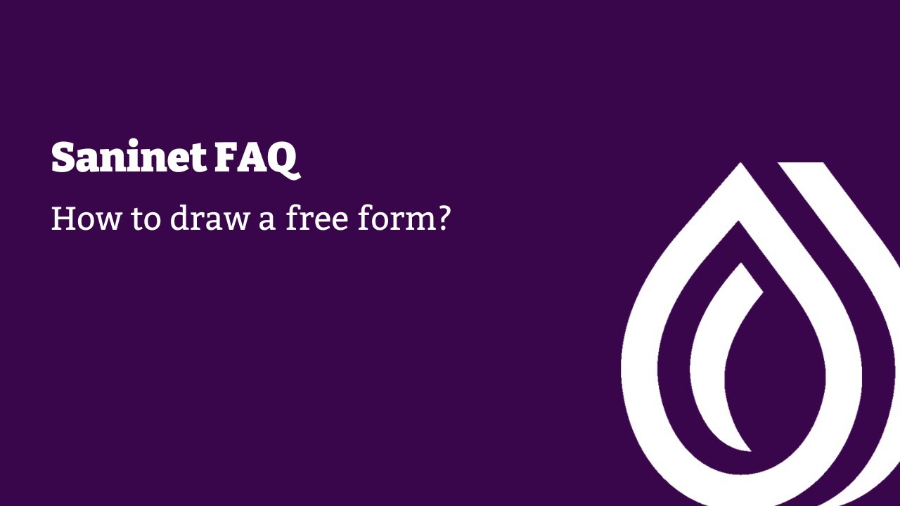 Saninet FAQ - How to draw a free form? - YouTube