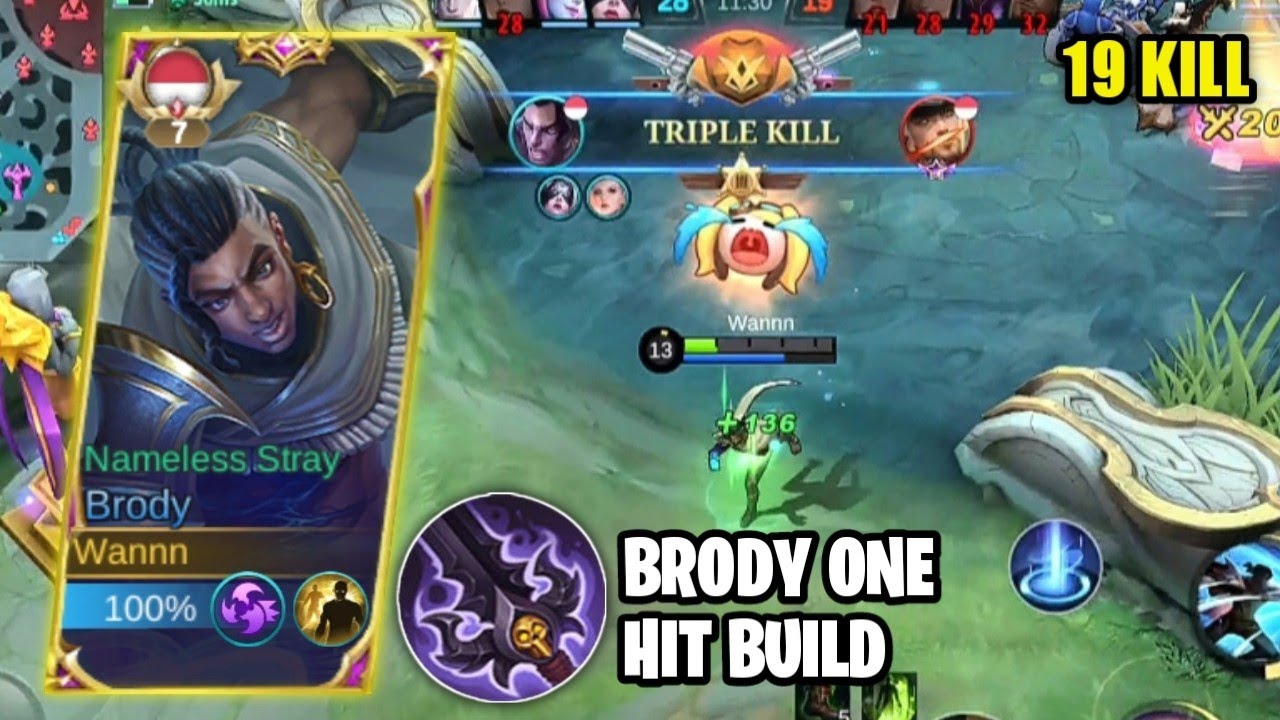 BRODY MM TERKUAT KEMBALI META!! PAKAI BUILD TERSAKIT BRODY AUTO KILL 19 ...