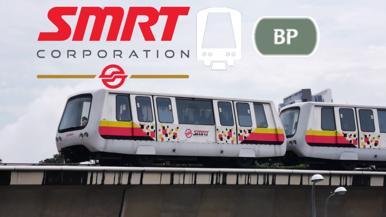 SMRT BPLRT APM 100 C801A (2-carts) 125/129 arriving to Bukit Panjang ...