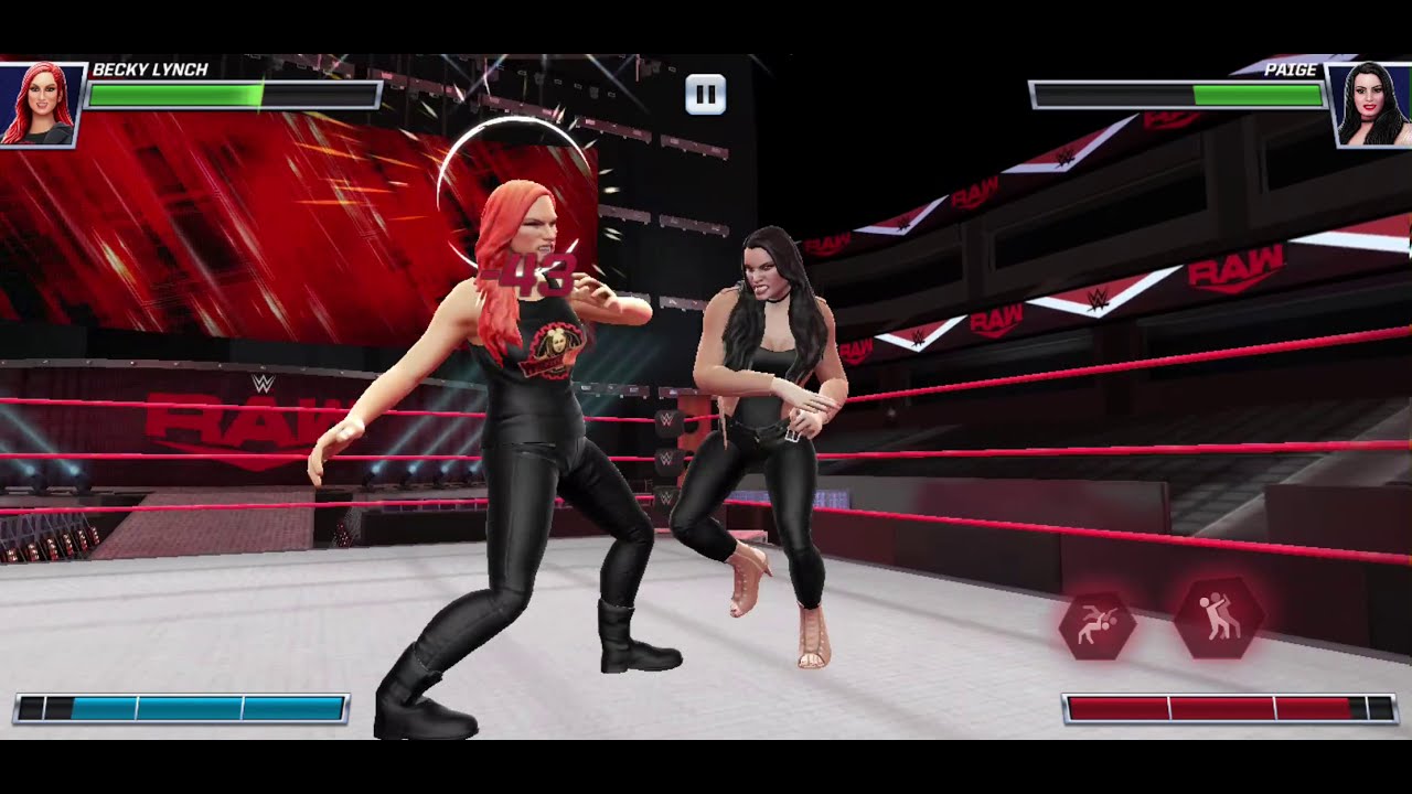 Becky Lynch Vs Paige WWE Mayhem - YouTube