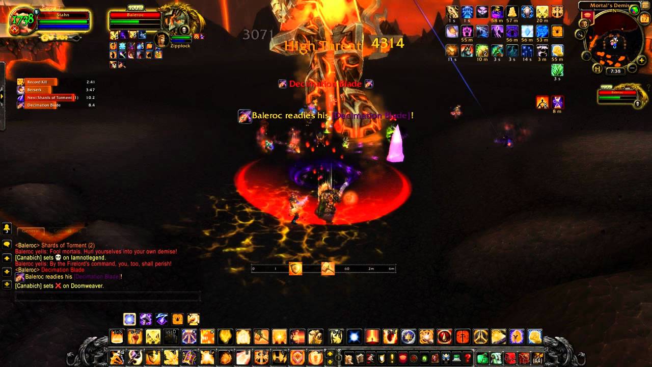 World of Warcraft - Firelands: Baleroc (10-Man) - YouTube