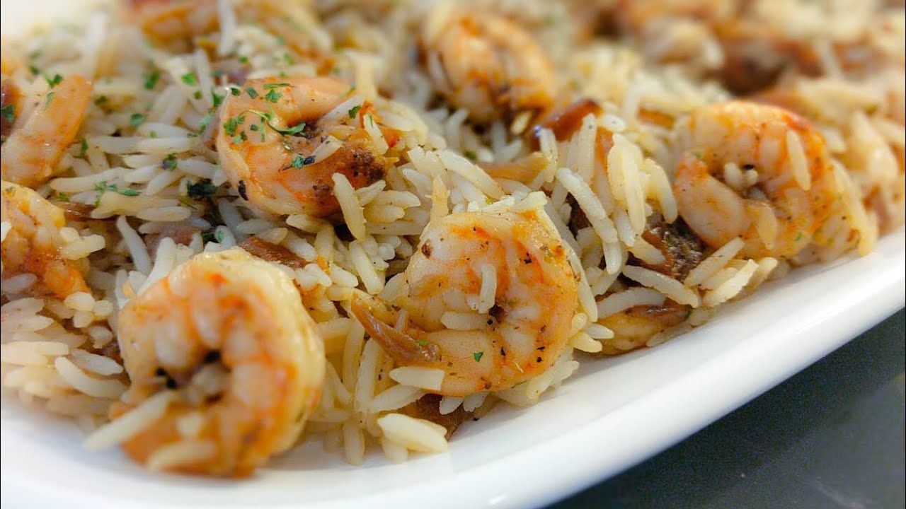 Sweet & Spicy Prawns Rice | Quick & Easy - YouTube
