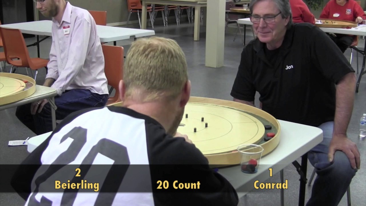 Crokinole 2017 Hamilton Pool A - Beierling v Conrad - YouTube
