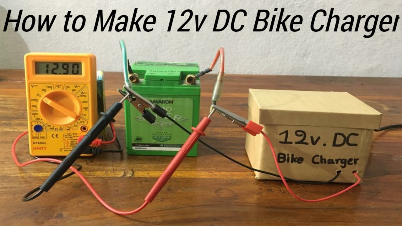 How to Make 12V DC Bike Battery Charger in Telugu - YouTube