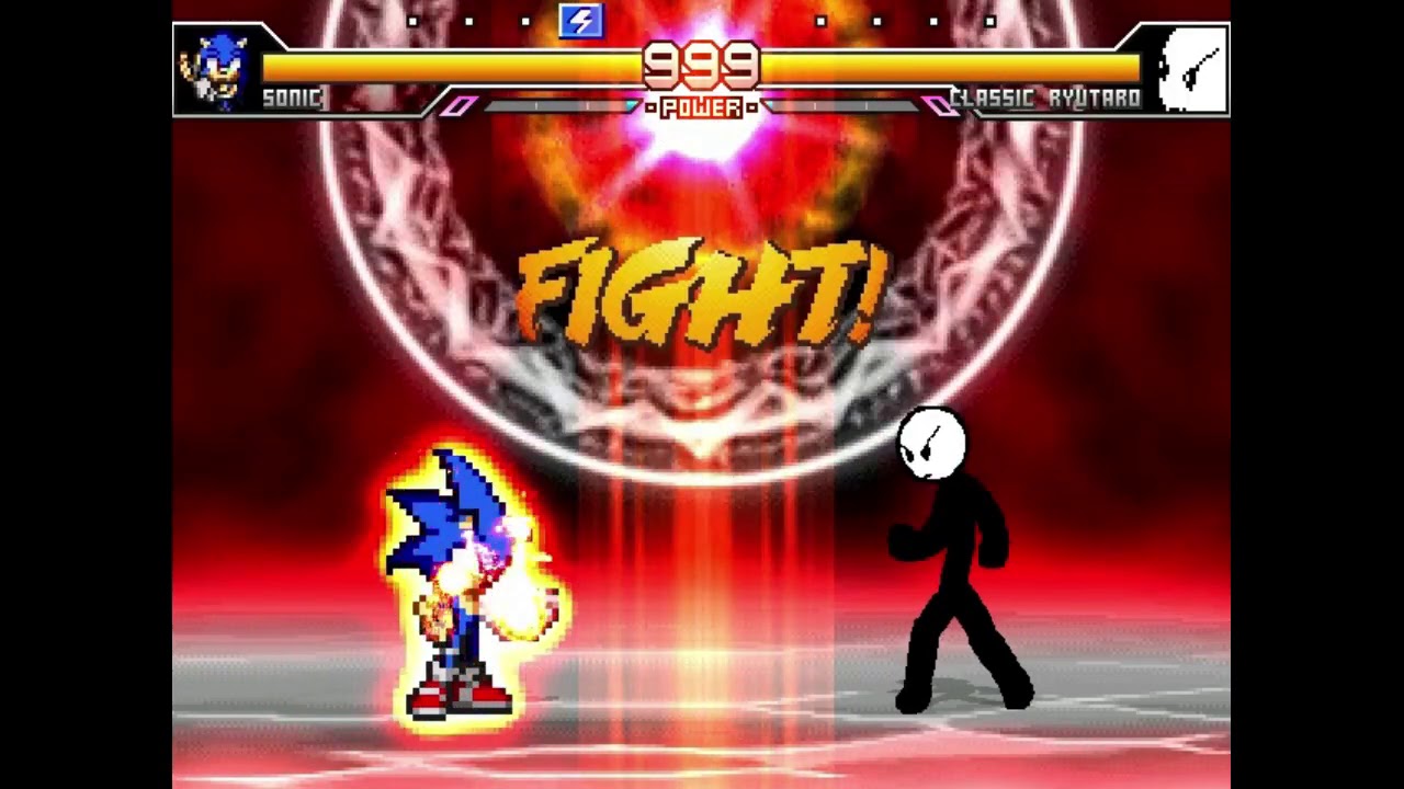 Sonic(With Demon Eye) Vs Classic Ryutaro - YouTube