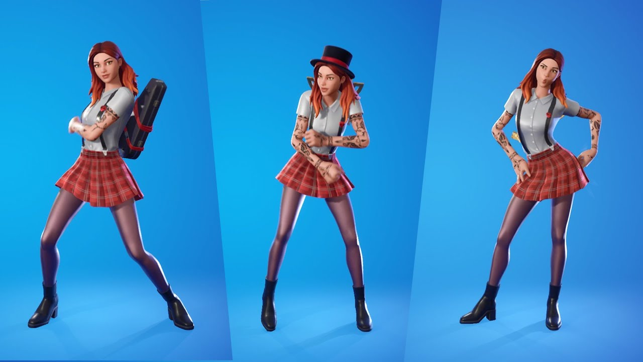 Pepper Thorne Skin Showcase with Emotes and Dances - Fortnite - YouTube