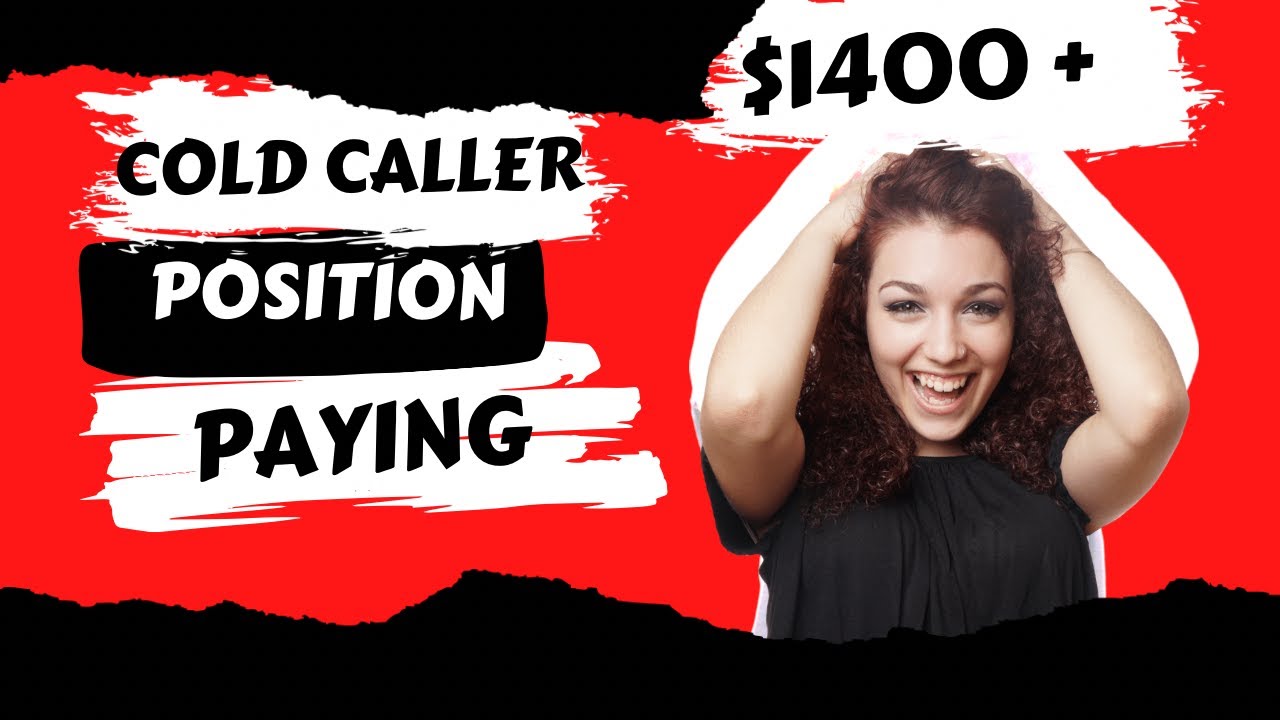 Discover the secret to $1400/month commissions in a 💯 remote cold ...
