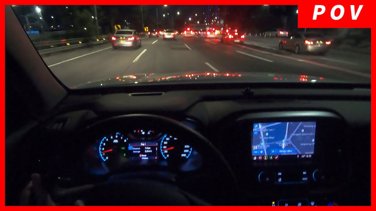 Chevrolet Colorado 2019 - POV Night Drive from Korea. The Gangnam Drive ...