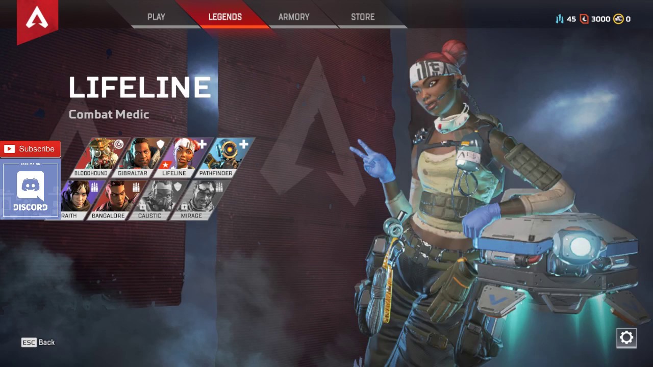 Apex Legends Longbow Skin | Lifeline Banner Pose - YouTube