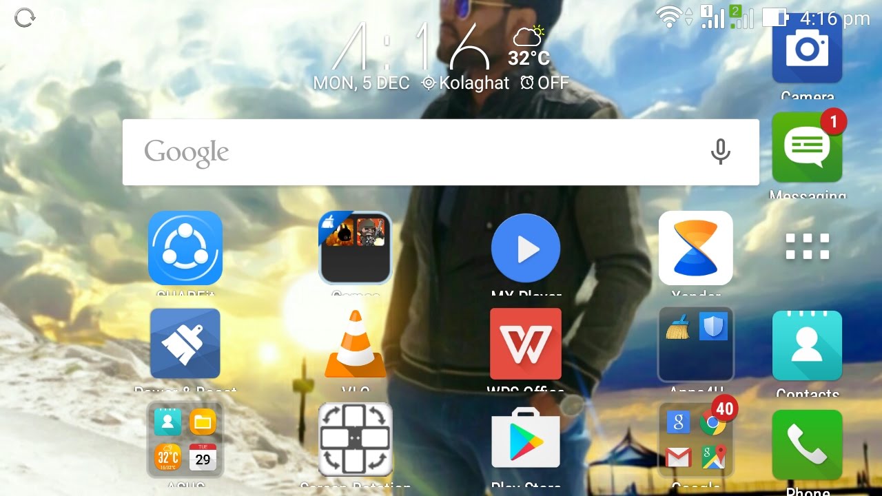 How To Rotate Mobile Home Screen in Landscape || Ultimate Rotation ...