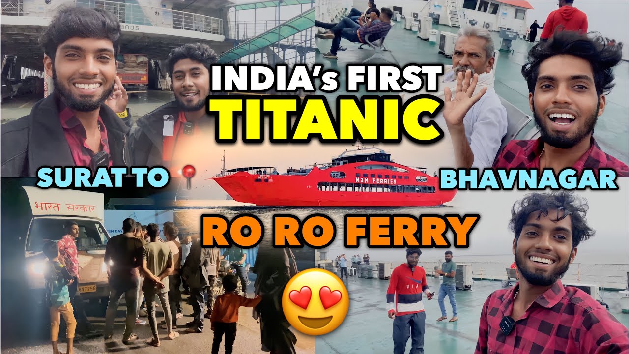 😱Ride in Ro Ro Ferry Ship | To See God 🛕Thrilling experience😳|Day 28 ...