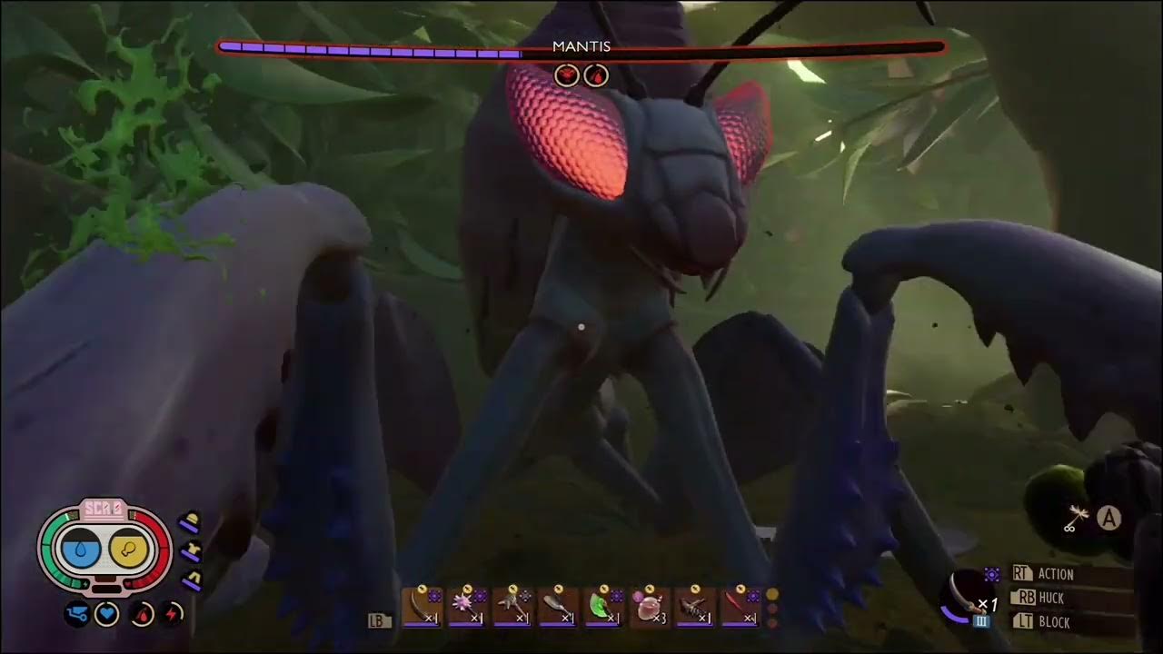 Mantis boss fight in grounded - YouTube