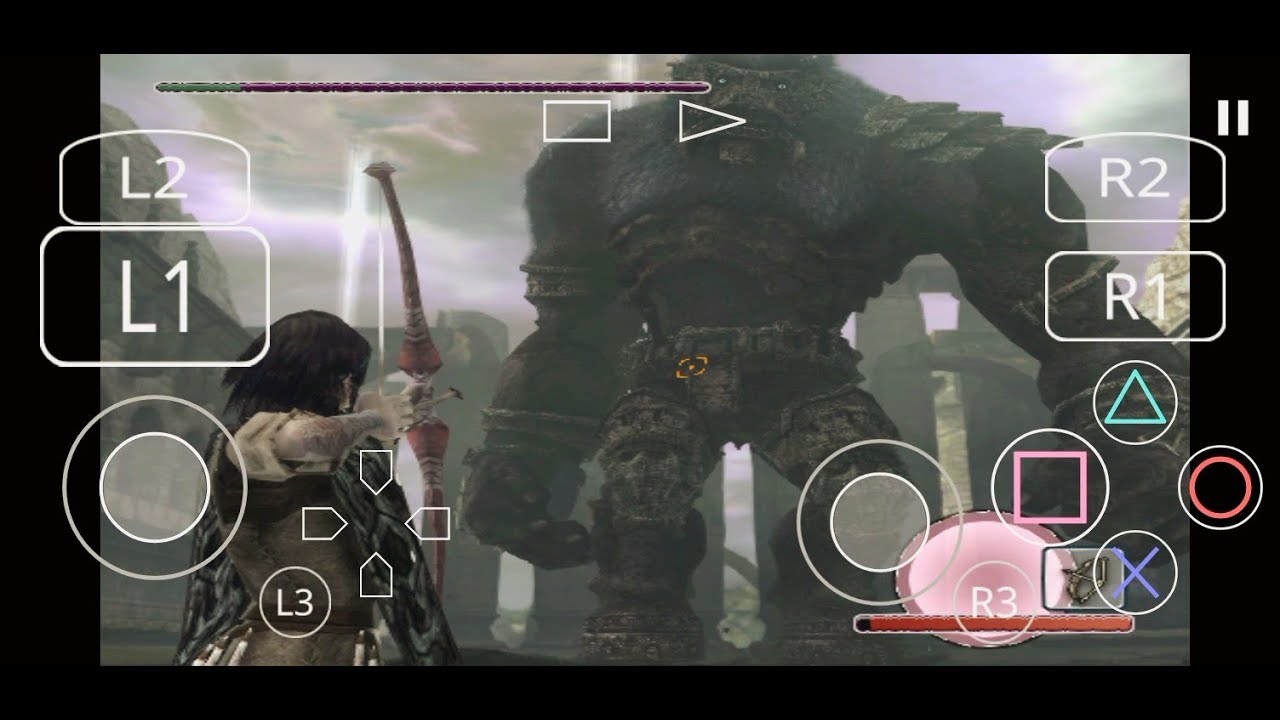 Batalha contra o Argus (Shadow of the Colossus) emulador nethersx2 ...