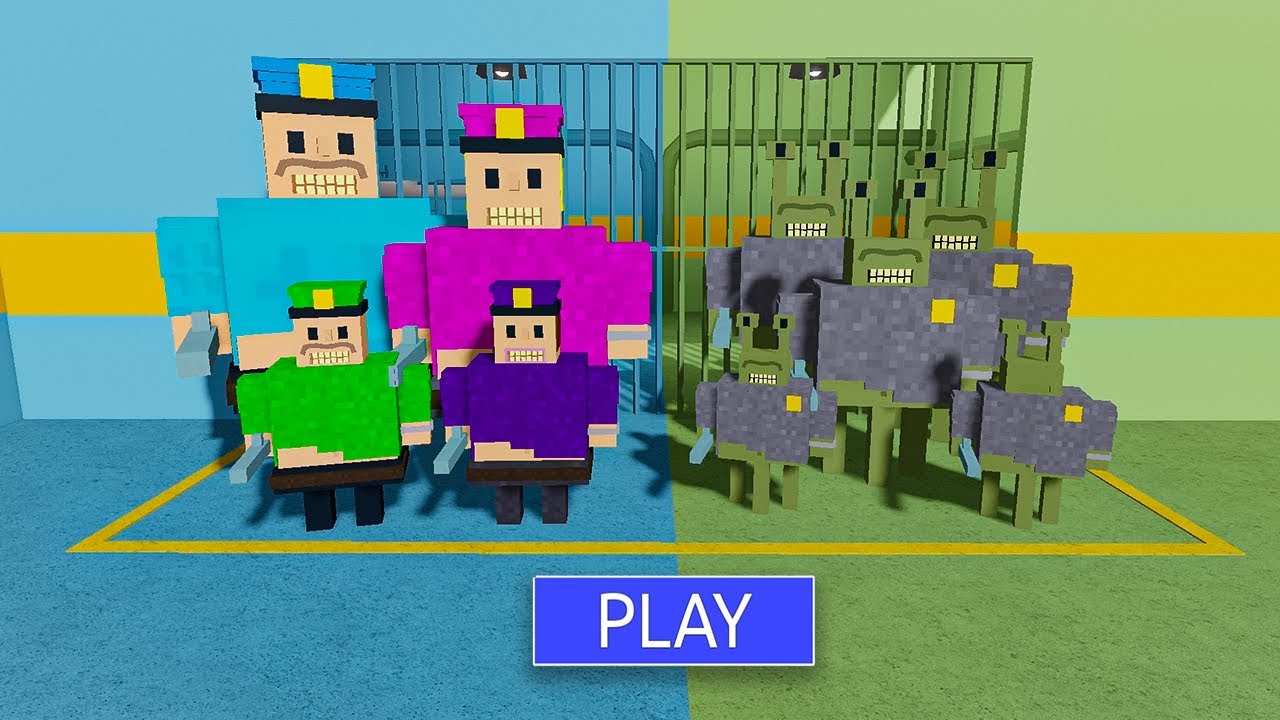 MINECRAFT FAMILY BARRY VS ALIEN MINECRAFT in BARRY'S PRISON RUN ...