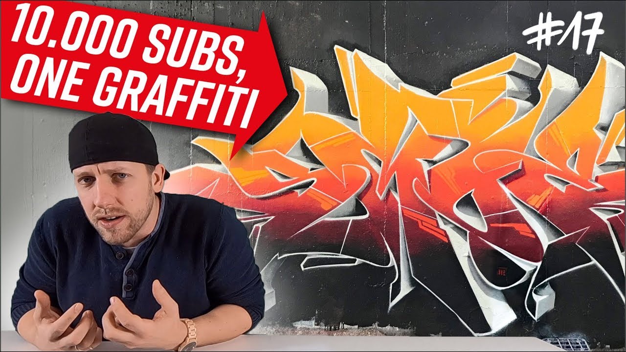 THE 10000 SUBS GRAFFITI! thank you all! #17 Graffcember - YouTube