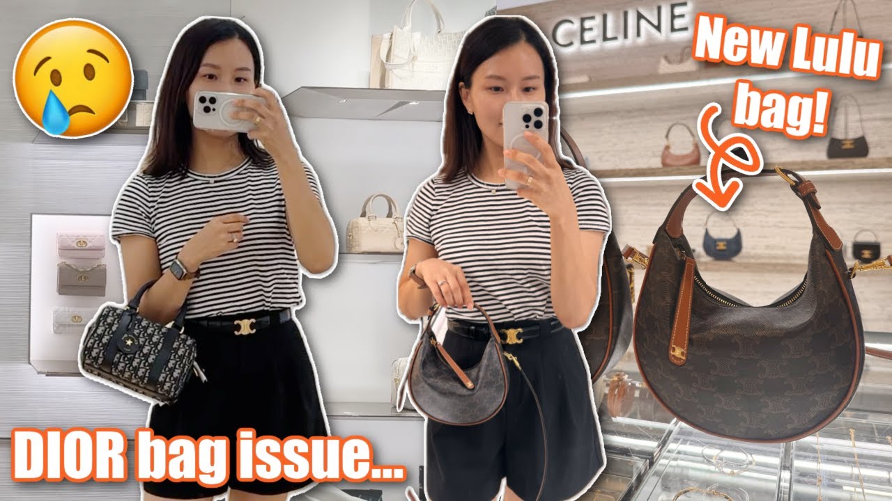 My Dior bag is FAULTY😭, New Celine Lulu bag *Luxury Shopping vlog* - YouTube
