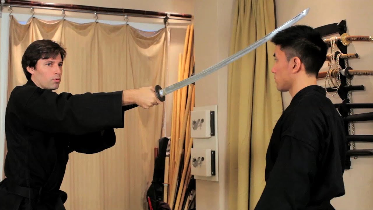 How to Do a Basic Sword Cut | Ninjutsu Lessons - YouTube