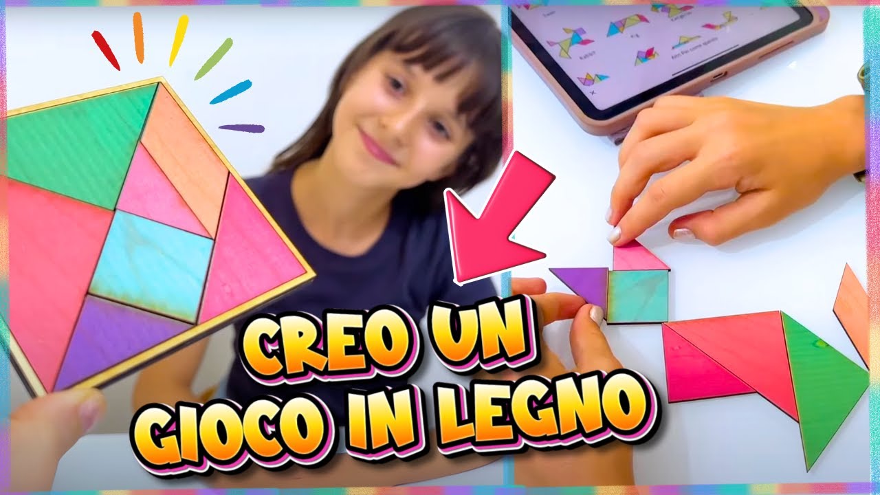 CREO un GIOCATTOLO da ZERO! Tangram in legno con Xtool M1 Ultra - YouTube