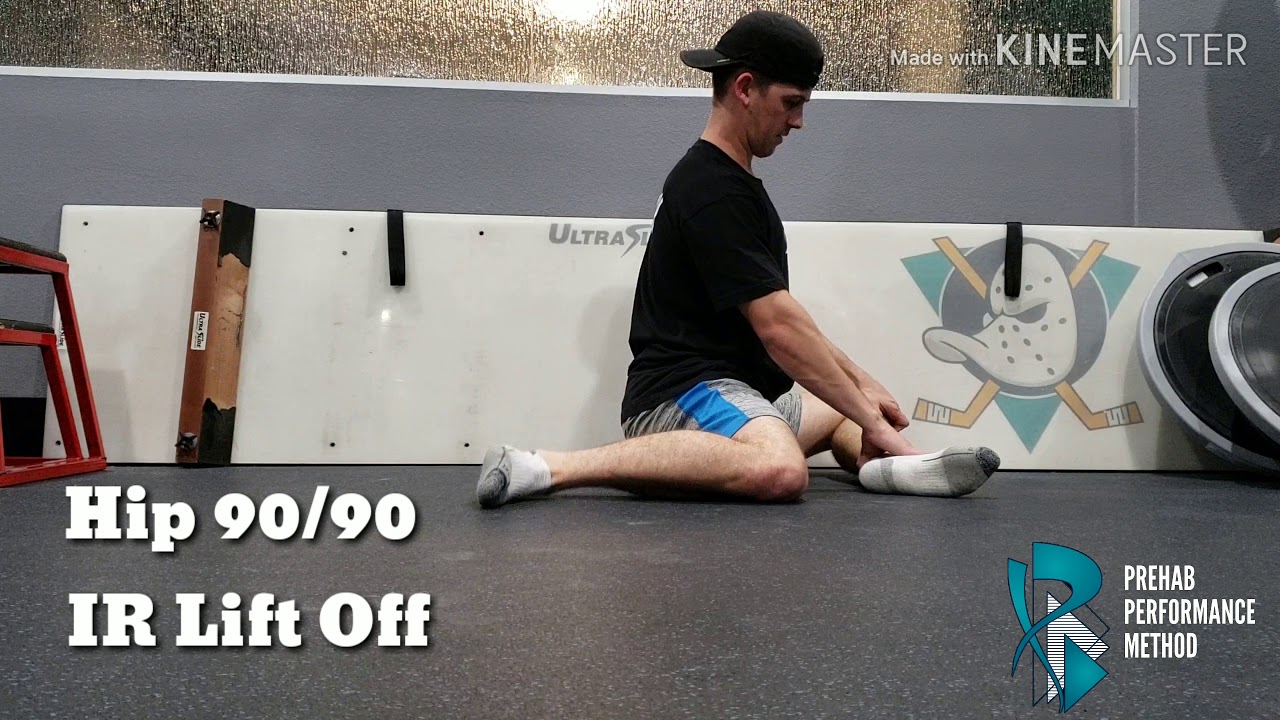 Hip 90/90 Internal Rotation Lift Off - YouTube