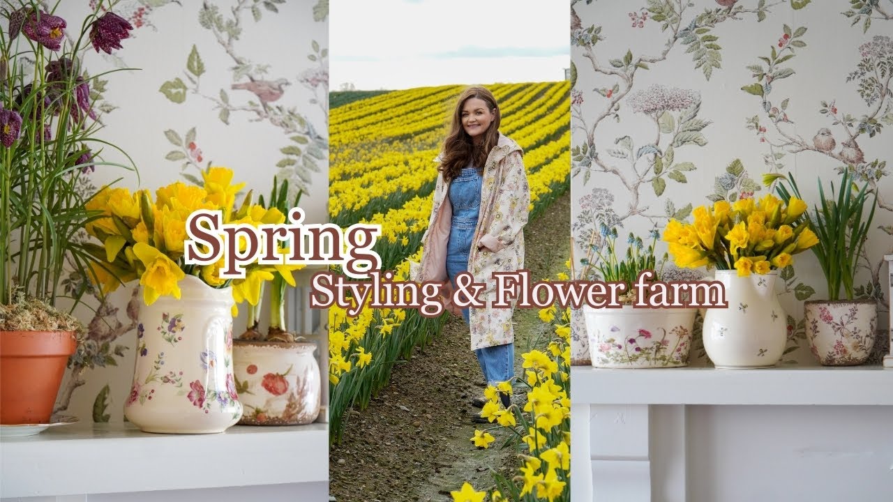 I didn't know this flower farm existed! 🌼 Spring cottage vlog - YouTube