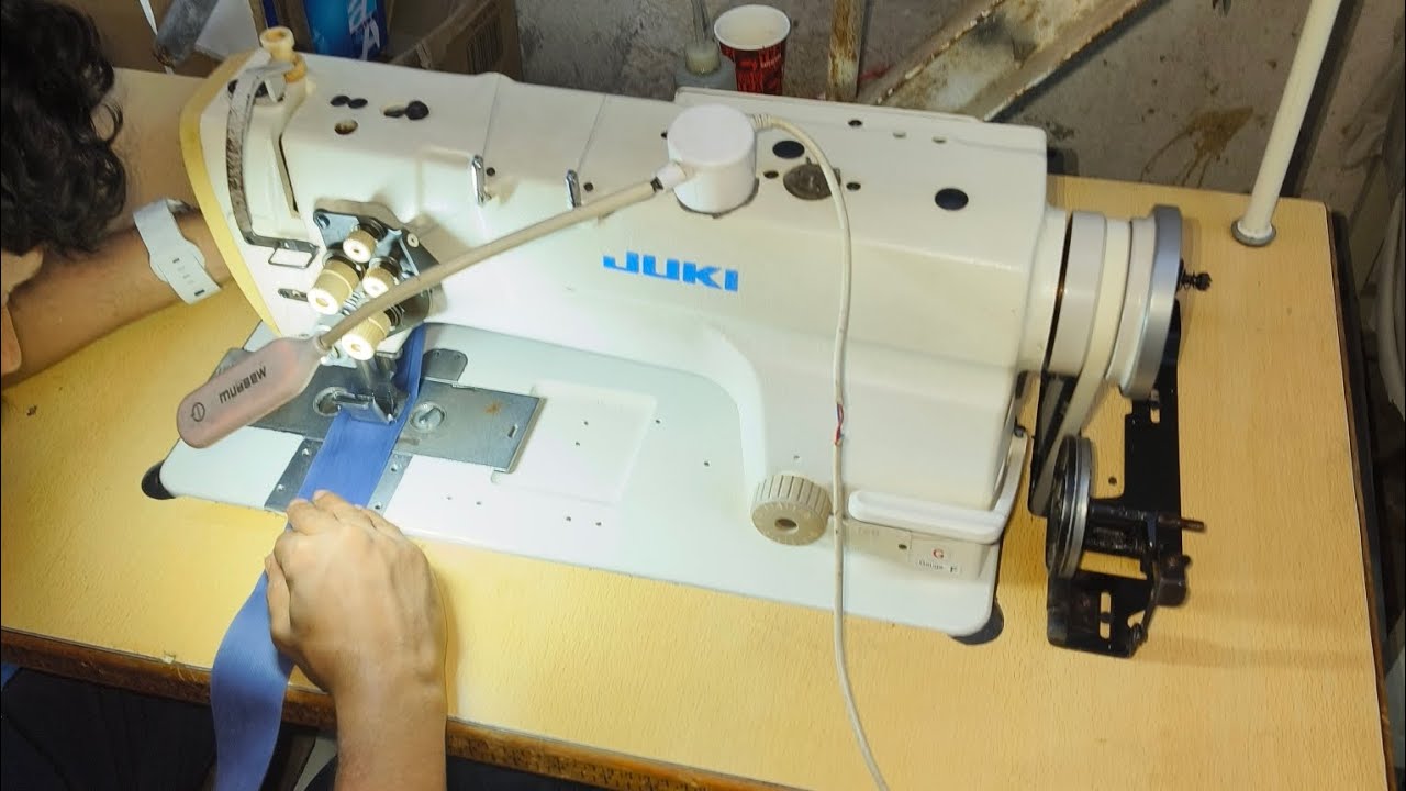 Juki Double Needle Machine Speed test | How to use double needle ...