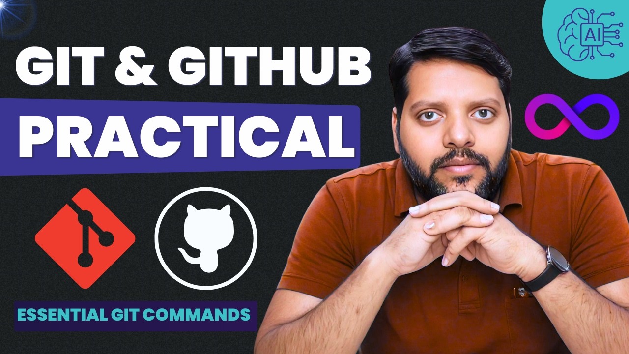 Git & GitHub Practical Tutorial | Essential Commands Every Developer Must Know - YouTube
