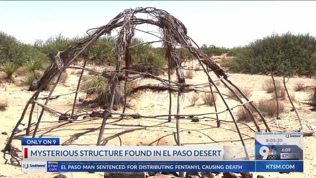 Mysterious structure found in El Paso desert - YouTube