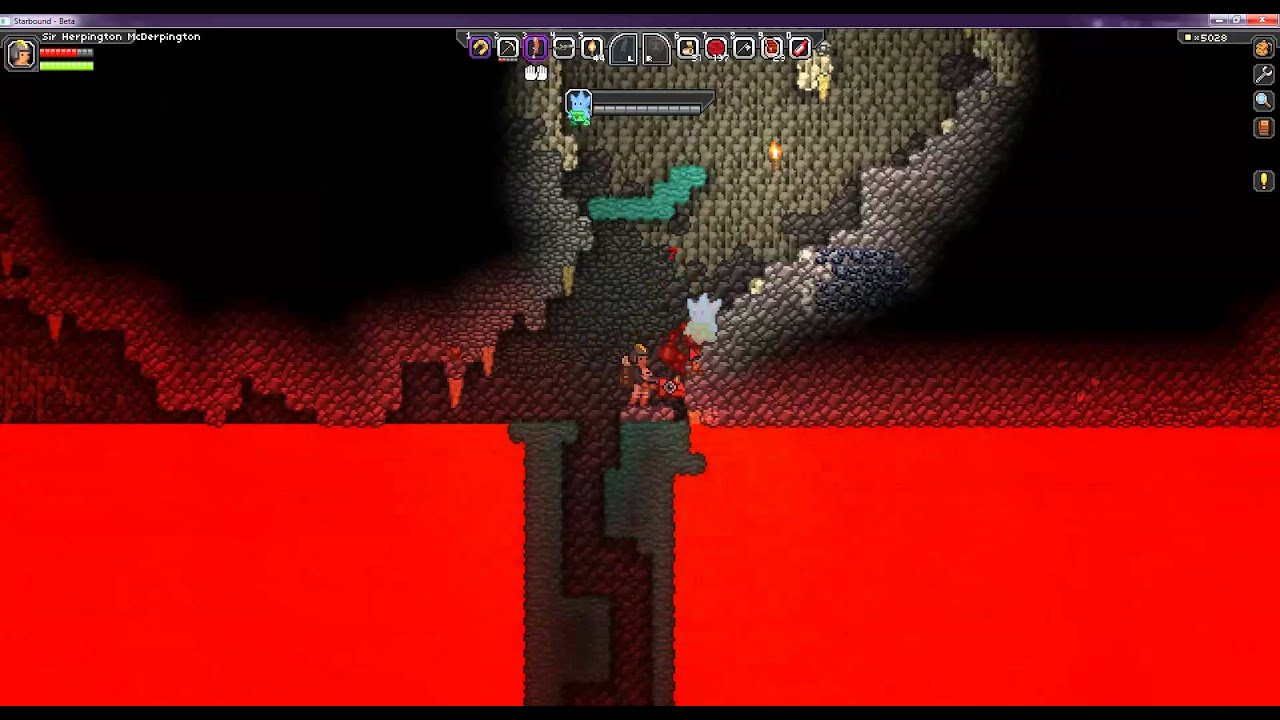 Starbound Bottom of planet - YouTube